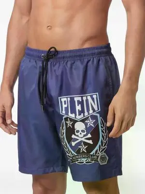 Philipp Plein Skull&bones-print Swim Shorts