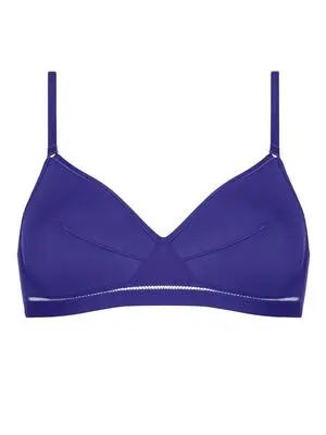 ERES Lydia Soyeuse Wireless Triangle Bra Blue