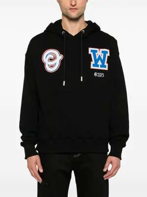 Off-White Wiz Patch Skate Hoodie - Black