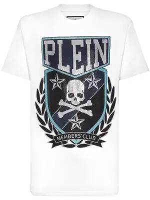 Philipp Plein Patch Skull&bones T-shirt - White