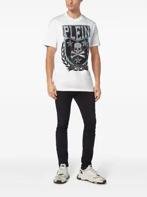 Philipp Plein Patch Skull&bones T-shirt - White