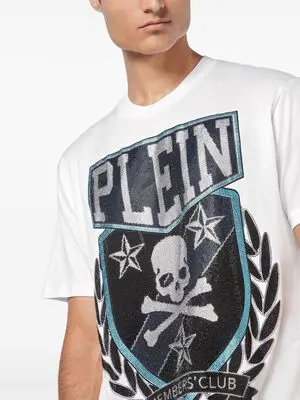 Philipp Plein Patch Skull&bones T-shirt - White