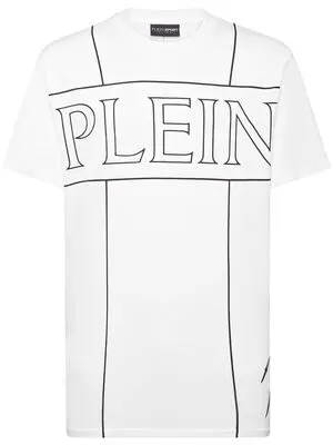 PLEIN SPORT Ss Logo-print T-shirt - White