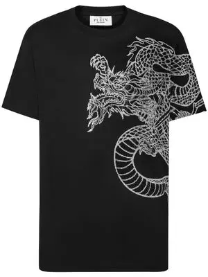 Philipp Plein Dragon Strass T-shirt