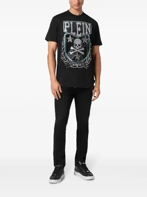 Philipp Plein Patch Skull&bones T-shirt - Black