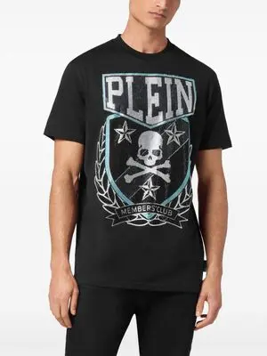 Philipp Plein Patch Skull&bones T-shirt - Black