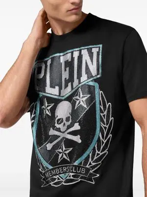Philipp Plein Patch Skull&bones T-shirt - Black