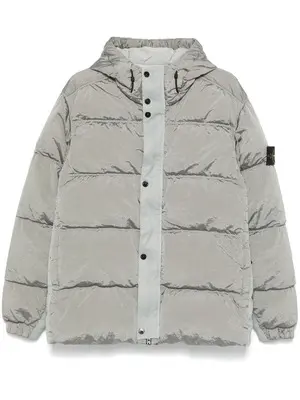 Stone Island Compass-badge Puffer Jacket - Grey