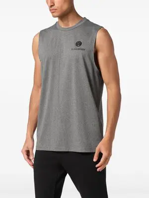 PLEIN SPORT Logo-plaque Tank Top