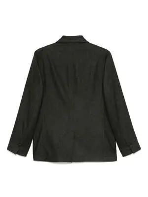 DELL'OGLIO Single-breasted Shirt Jacket - Green