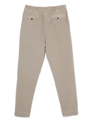DELL'OGLIO Pleat-detail Trousers - Neutrals