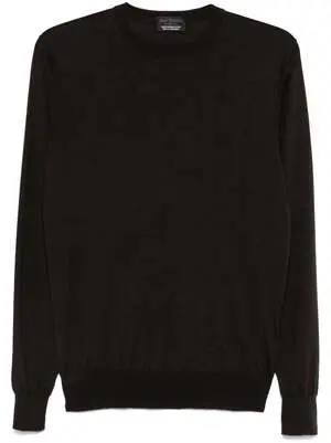DELL'OGLIO Fine-knit Sweater - Brown