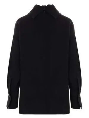 Alberto Biani Crepe Blouse - Black