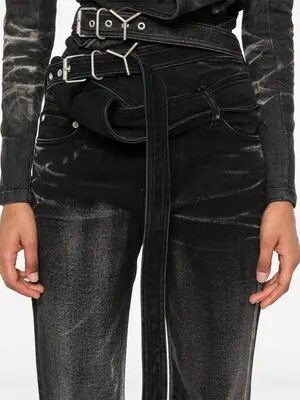 Y/project Wrap Belt Jeans - Black
