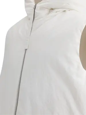 JIL SANDER Zipped Gilet - White