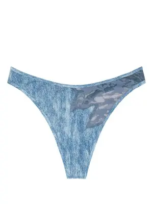 DIESEL® X Savage X Fenty Camouflage Thong - Blue