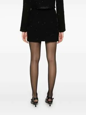 SELF-PORTRAIT Textured Knit Mini Skirt