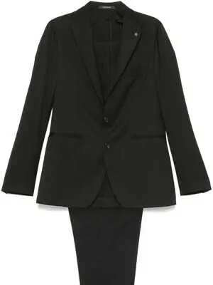 Tagliatore Virgin Wool Suit - Black
