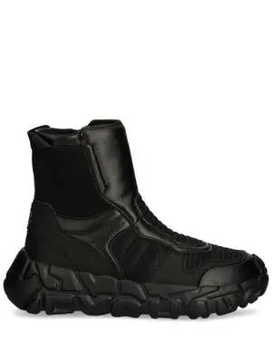 Armani Exchange Logo Appliqué Boots