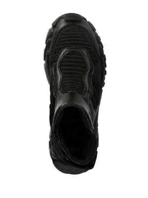 Armani Exchange Logo Appliqué Boots