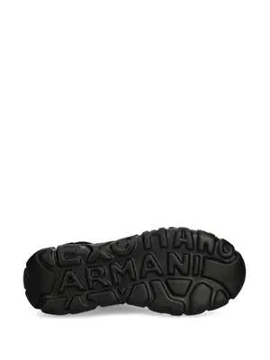 Armani Exchange Logo Appliqué Boots