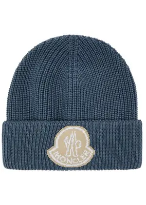 Moncler Wool Beanie - Blue