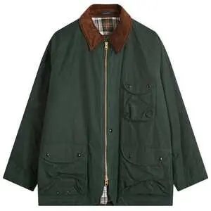 DRAKE'S Waxed Coverall Jacket