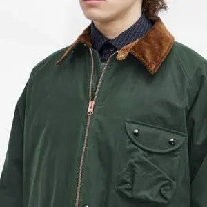 DRAKE'S Waxed Coverall Jacket