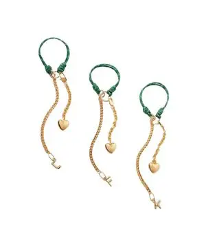 MARTHA CALVO Initial Bag Charm - Green