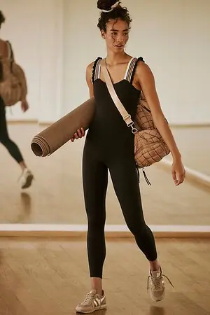Free People Time Out One Piece - Black