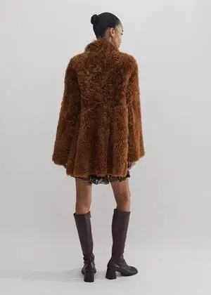 ME+EM Luxe Shearling Swing Coat