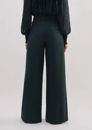 ME+EM Relaxed Drawcord Pant - Green