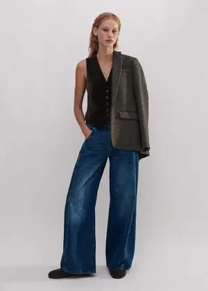 ME+EM Velvet Tailored Vest
