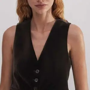 ME+EM Velvet Tailored Vest