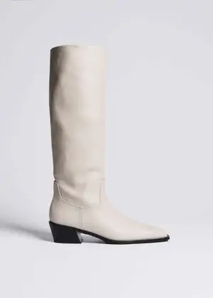 ME+EM Knee-high Slouch Western Boot