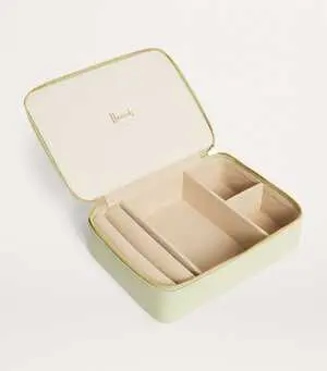 Harrods Large Soft Grain Leather Trinket Box