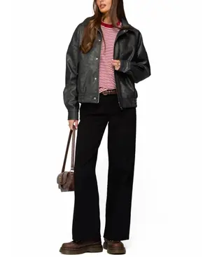 EDIKTED Mori Oversized Jacket - Gray