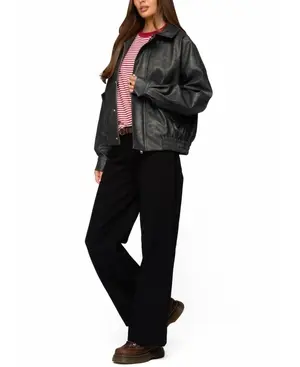 EDIKTED Mori Oversized Jacket - Gray