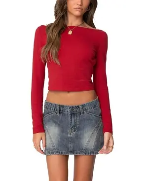 EDIKTED Valentine Open Back Top