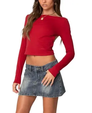 EDIKTED Valentine Open Back Top