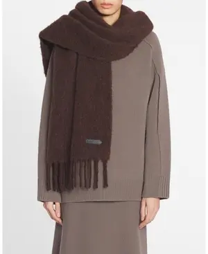 LANVIN Fringed Scarf In Wool