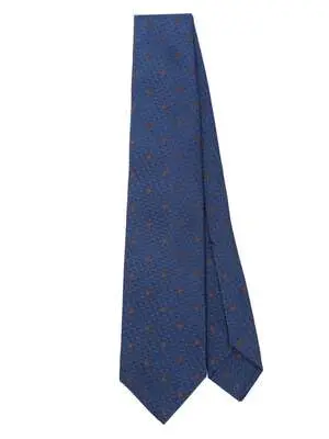 BARBA NAPOLI Patterned Jacquard Tie