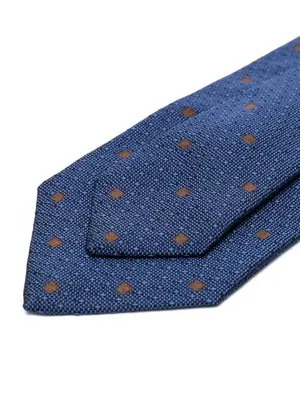 BARBA NAPOLI Patterned Jacquard Tie