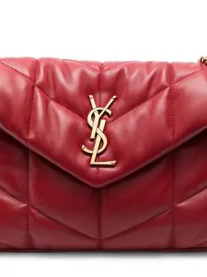 Saint Laurent Small Puffer Shoulder Bag - Red
