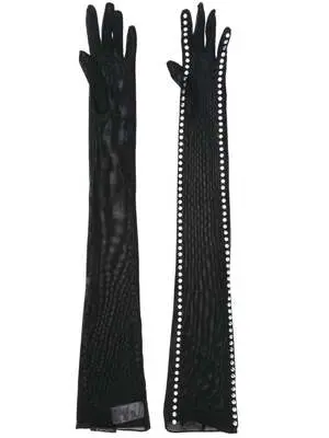 Oseree Gem-embellished Gloves