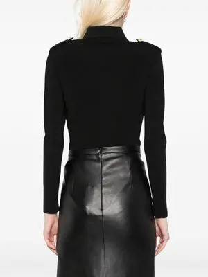 TOM FORD Ribbed Knit Bodysuit - Black