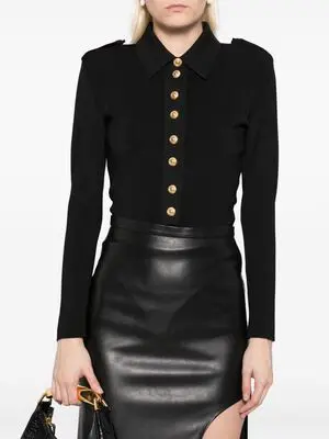 TOM FORD Ribbed Knit Bodysuit - Black