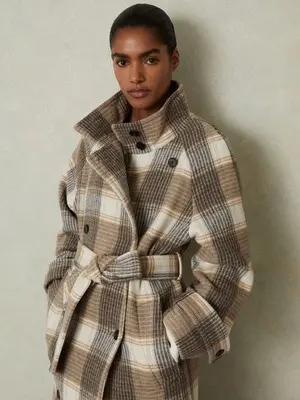 Reiss Checked Coats For Women
