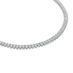 Stephanie Gottlieb Pear Shape Diamond Riviera Necklace