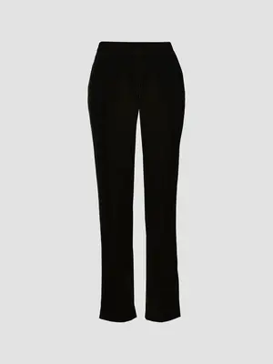 L'Agence Rebel Tapered Velvet Trousers - Deep Olive